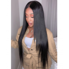 360 Full Lace Wig Human Hair 130% Density straight 360 lace front wigs