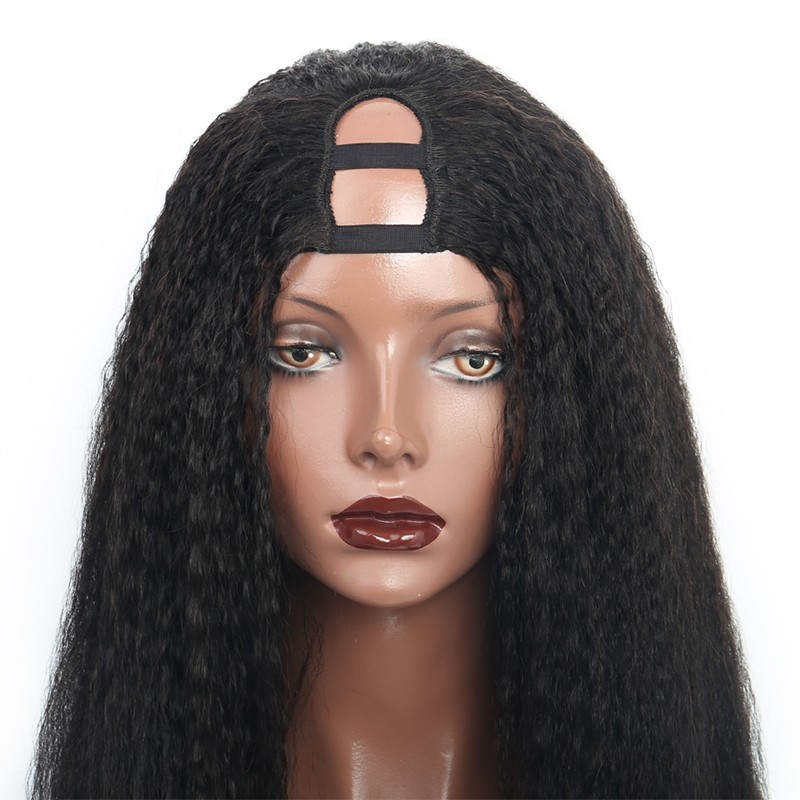 U Part Wigs For Women Kinky Straight Brazilian U Part Human Hair Wigs