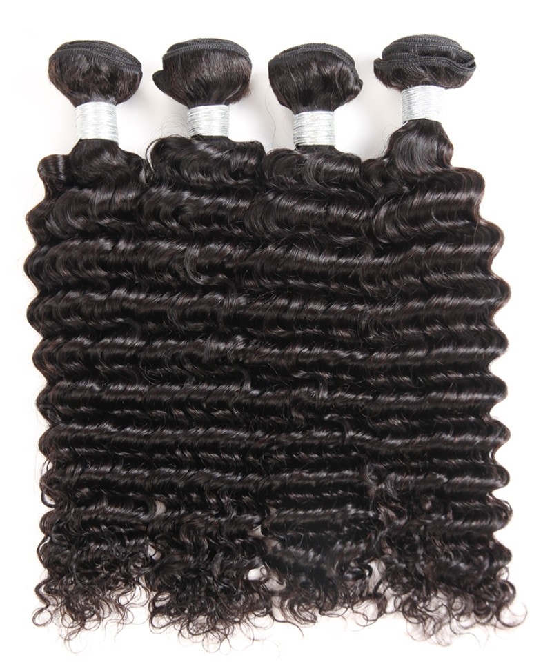 Indian Hair Weave Bundles Deep Wave 3Pc Indian Virgin Hair Extensions