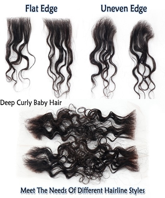 Dolago HD Crystal Lace Baby Hair Stripes 100% Human Hair Baby Hair ...
