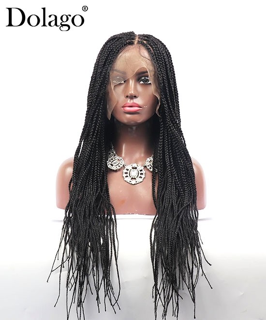 Braided Lace Front Wigs Knotless Box Braid Wig 30inch 13x6 Lace Frontal