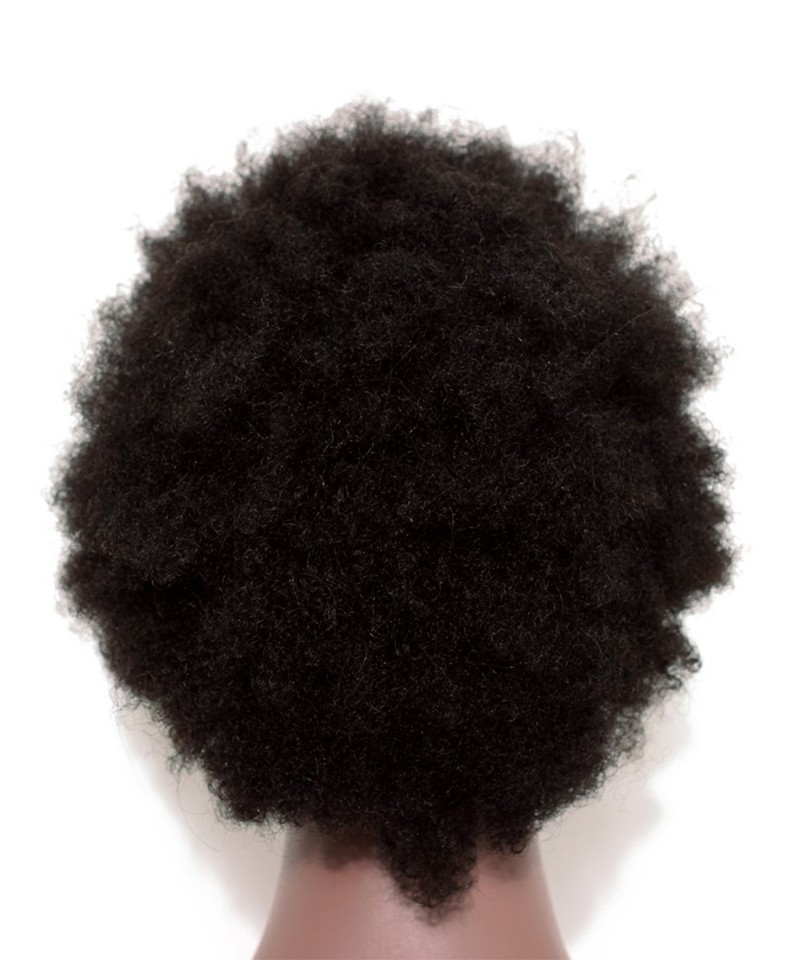 Dolago Mongolian Afro Kink Curly Full Lace Human Hair Wigs For Black