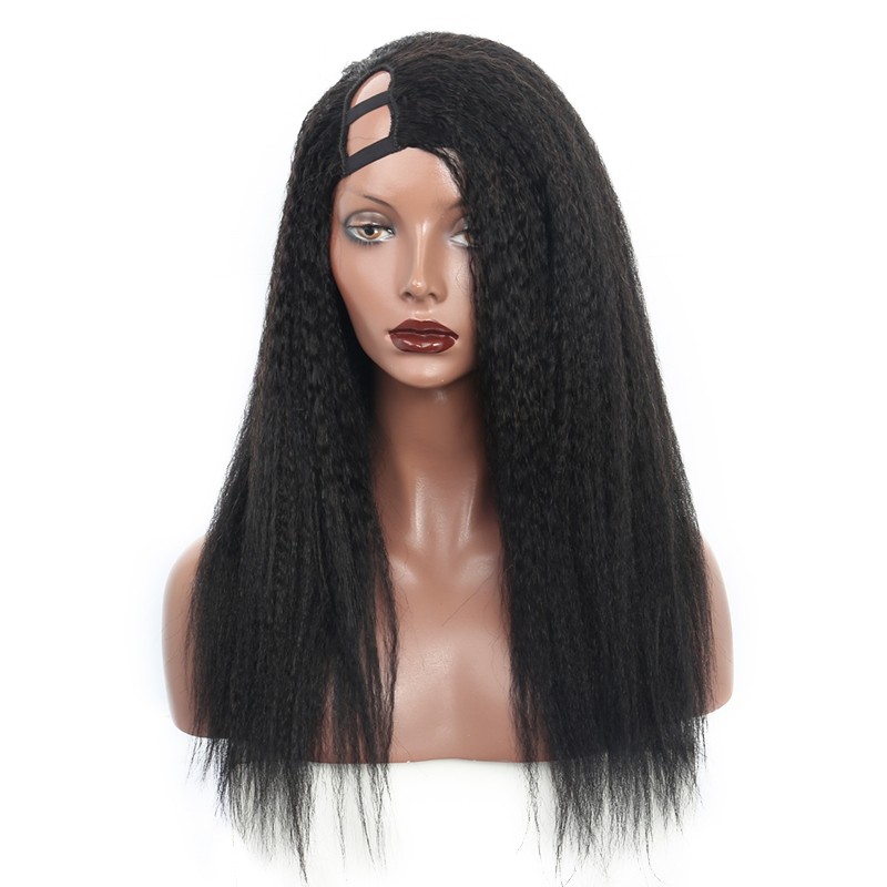 U Part Wigs For Women Kinky Straight Brazilian U Part Human Hair Wigs