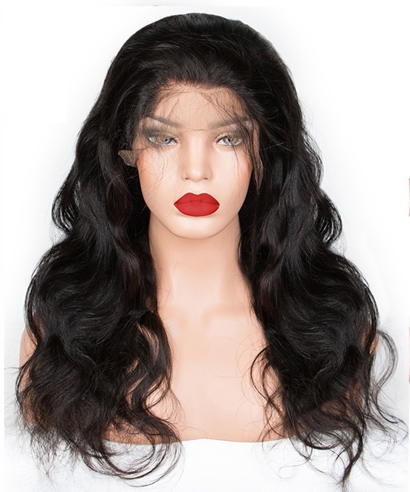Dolago Thick Body Wave Full Lace Human Hair Wigs For Women 180% Density ...