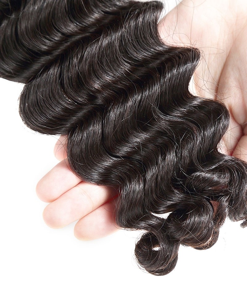 Peruvian Deep Wave Curly Hair Weave Bundles 100% Human Hair Weaving ...