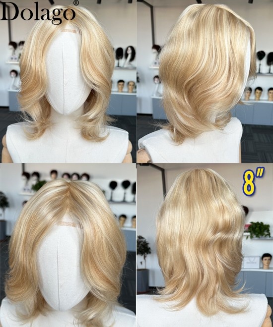 Dolago European Virgin Human Hair Medical Wigs For Alopecia And Chemo ...