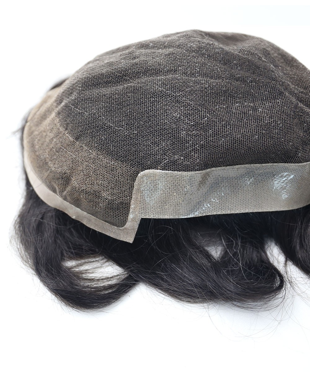 Quality French Lace Center Human Hair Toupee For Men Online Sale