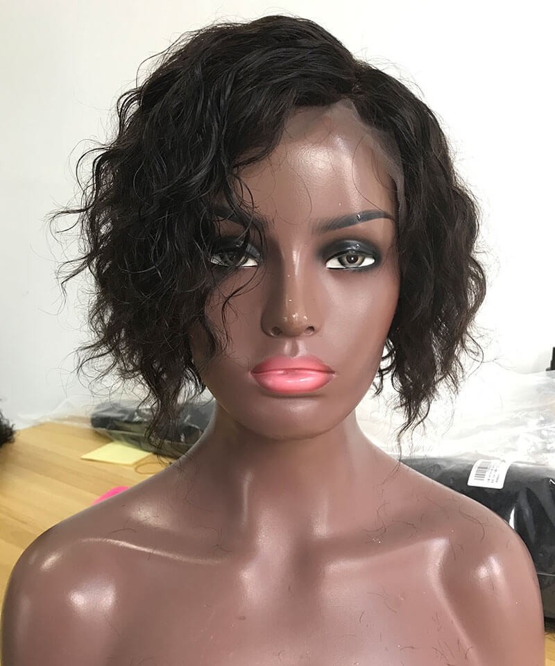 Silk Base Lace Front Human Hair Wig Loose Wave Silk Top Wigs For Women