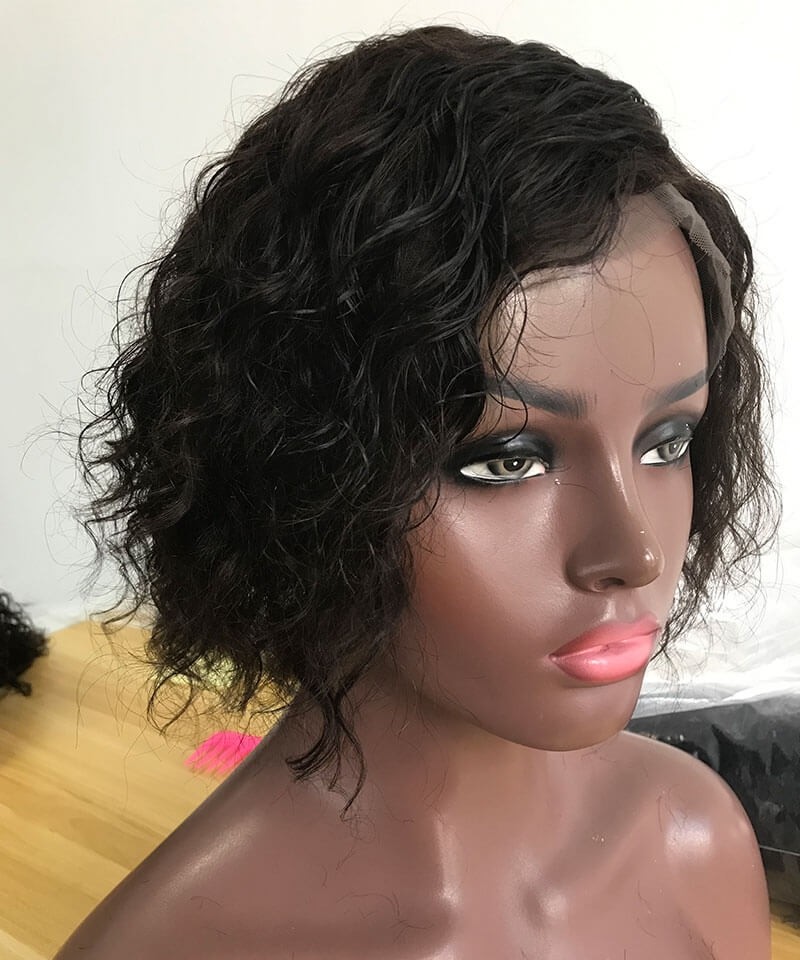 Silk Base Lace Front Human Hair Wig Loose Wave Silk Top Wigs For Women
