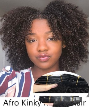 Pu Clip In Hair Extensions